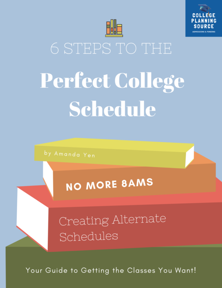 6 TIPS FOR A PERFECT COLLEGE SCHEDULE | College Planning Source